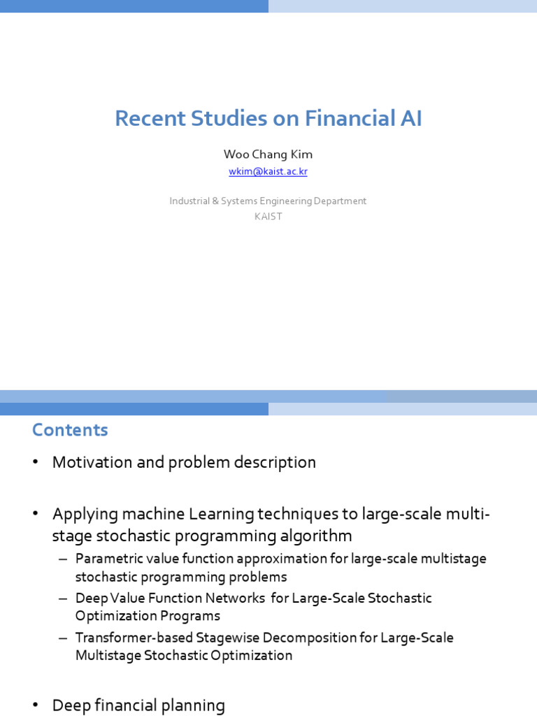Additional Topics in Portfolio Theory - Part 3 | PDF | Mathematical Optimization | Dynamic ...