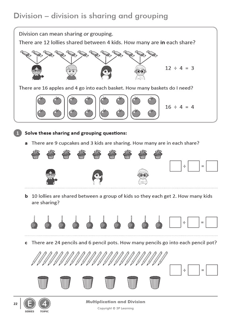 Division Word Problems - Beginner | PDF