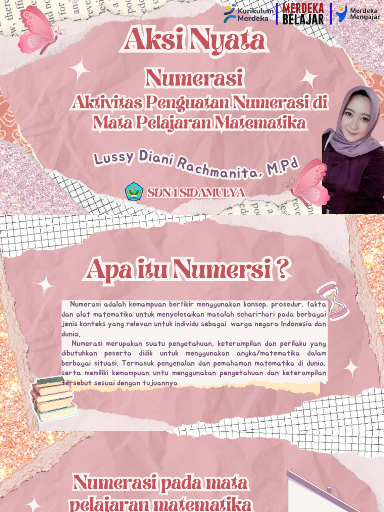 Aksi Nyata Aktivitas Penguatan Numerasi Di Mata Pelajaran Matematika | PDF