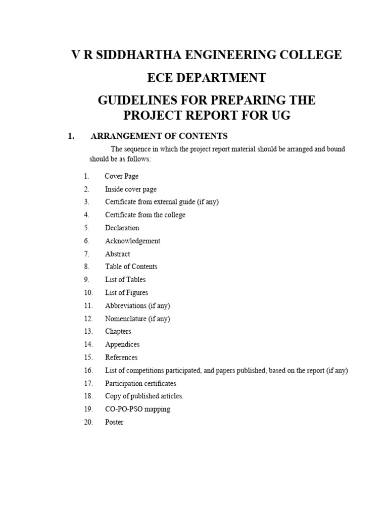 Major Project Report Format and Guidelines | PDF | Note (Typography) | Times New Roman