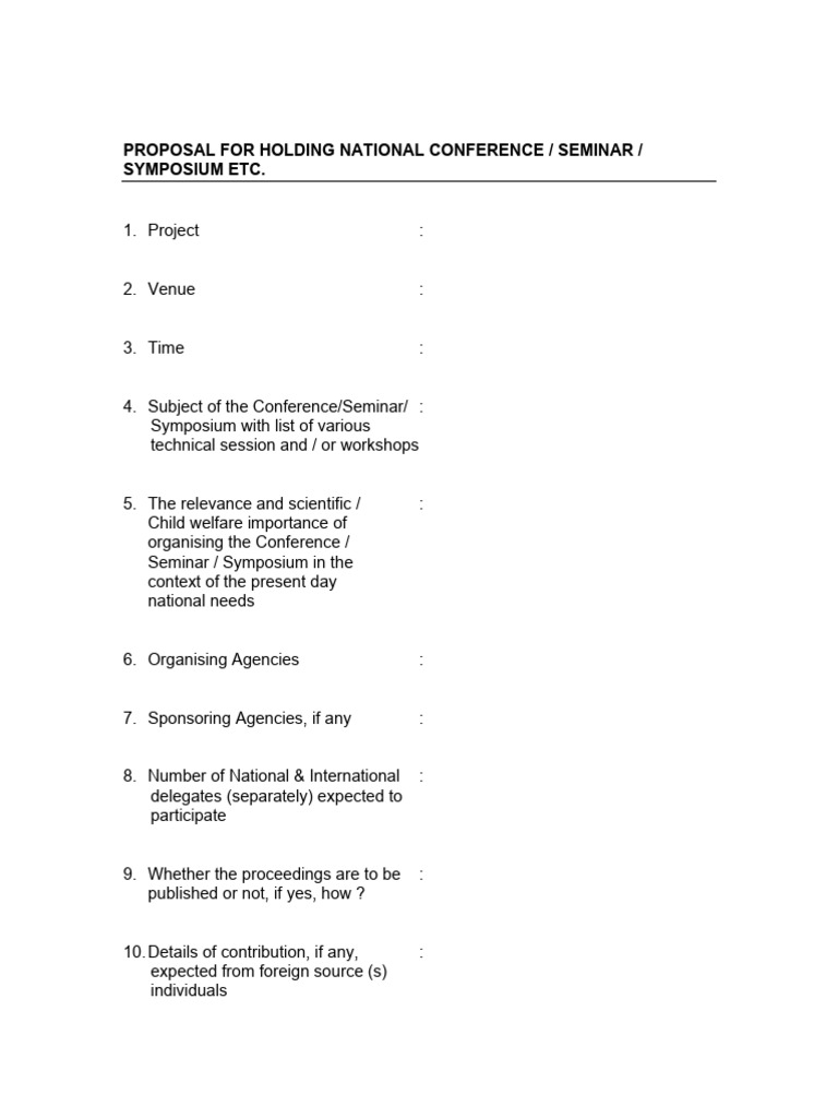 Proposal Format | PDF