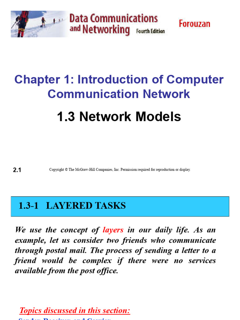 Lesson 1 3 Network Models | PDF | Osi Model | Internet Protocol Suite