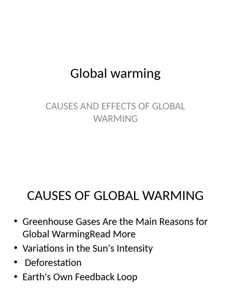 Global Warming | PDF