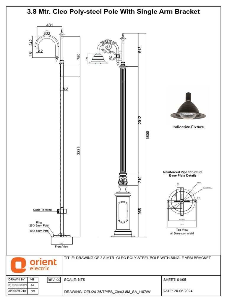 Cleo Poly-Steel Pole GAD | PDF | Materials | Building Materials