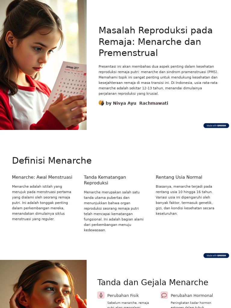 Menarche dan PMS pada Remaja Putri | PDF