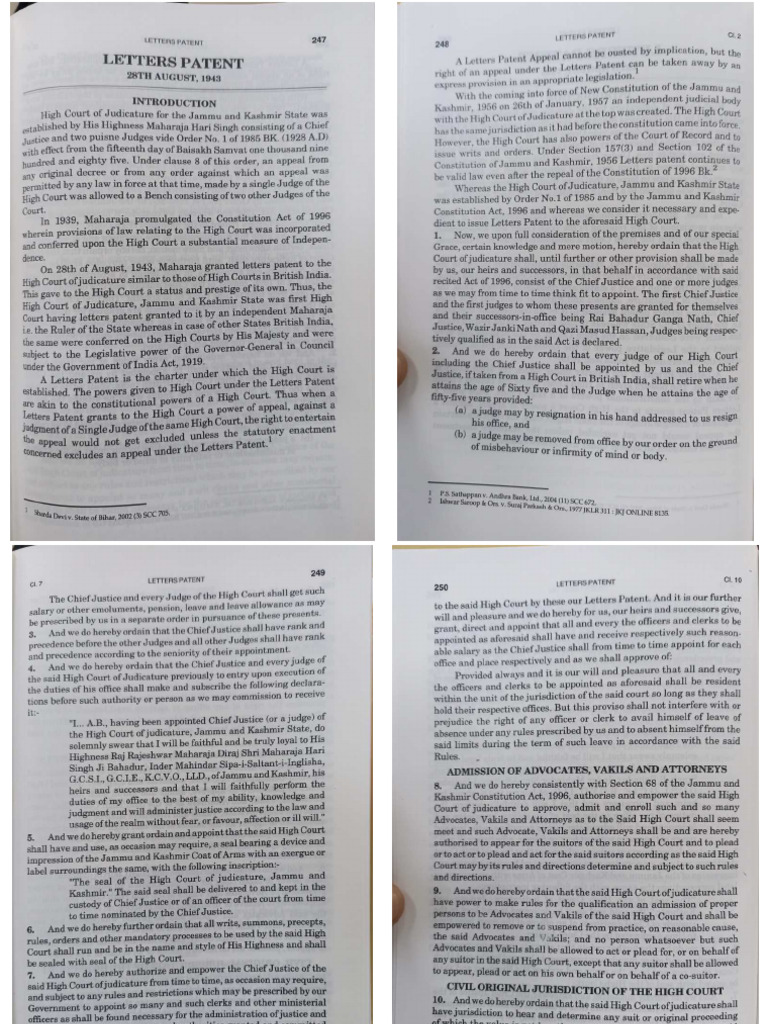 Letter Patent Rulesf - 2104251116000 | PDF