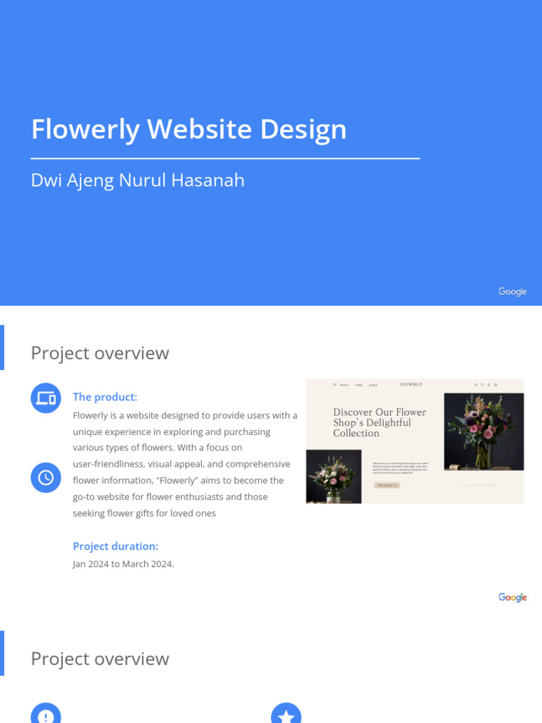 Flowerly Website UX Design Overview | PDF | Usability | Visual Impairment
