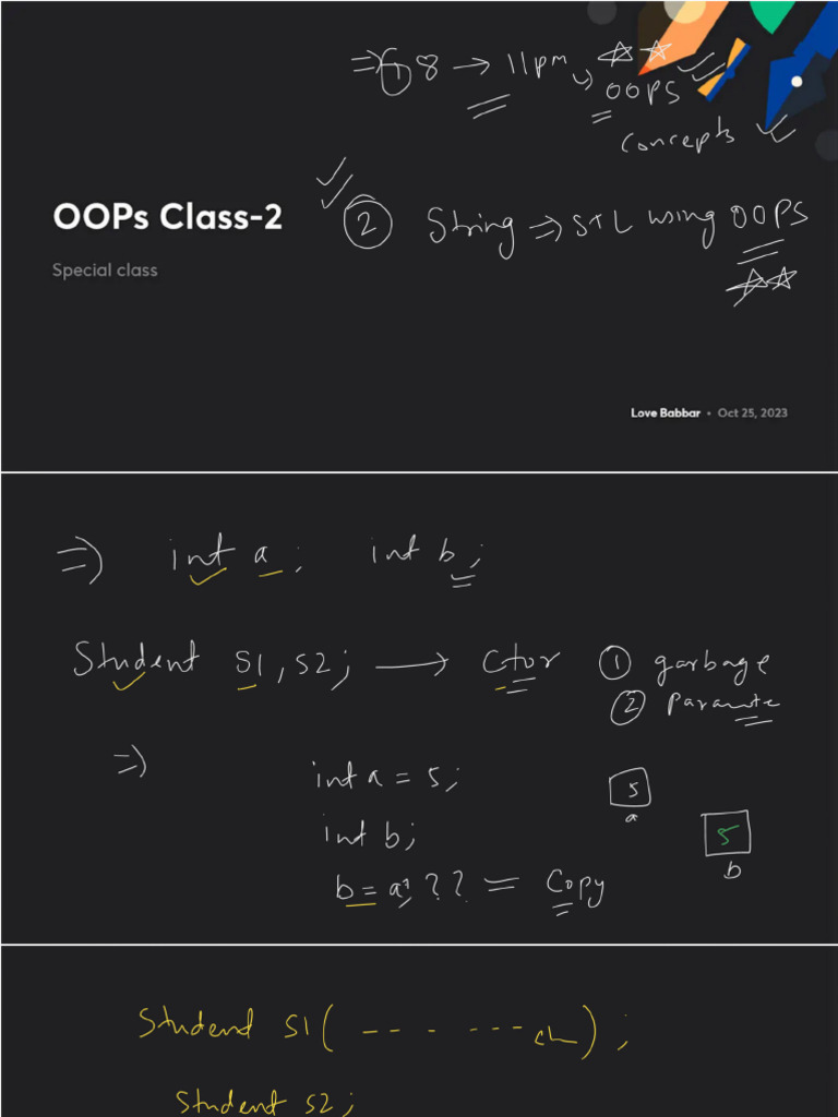 OOPs Class2 With Anno | PDF