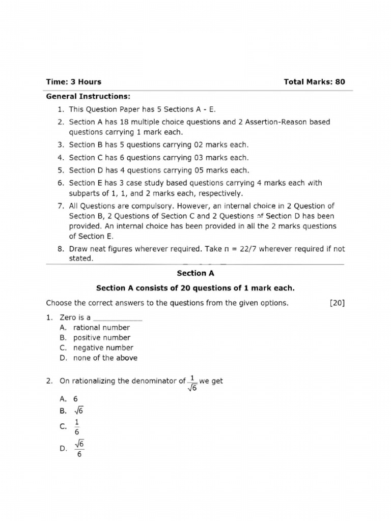 Resource 20250214152305 Maths Practice Paper 2 | PDF