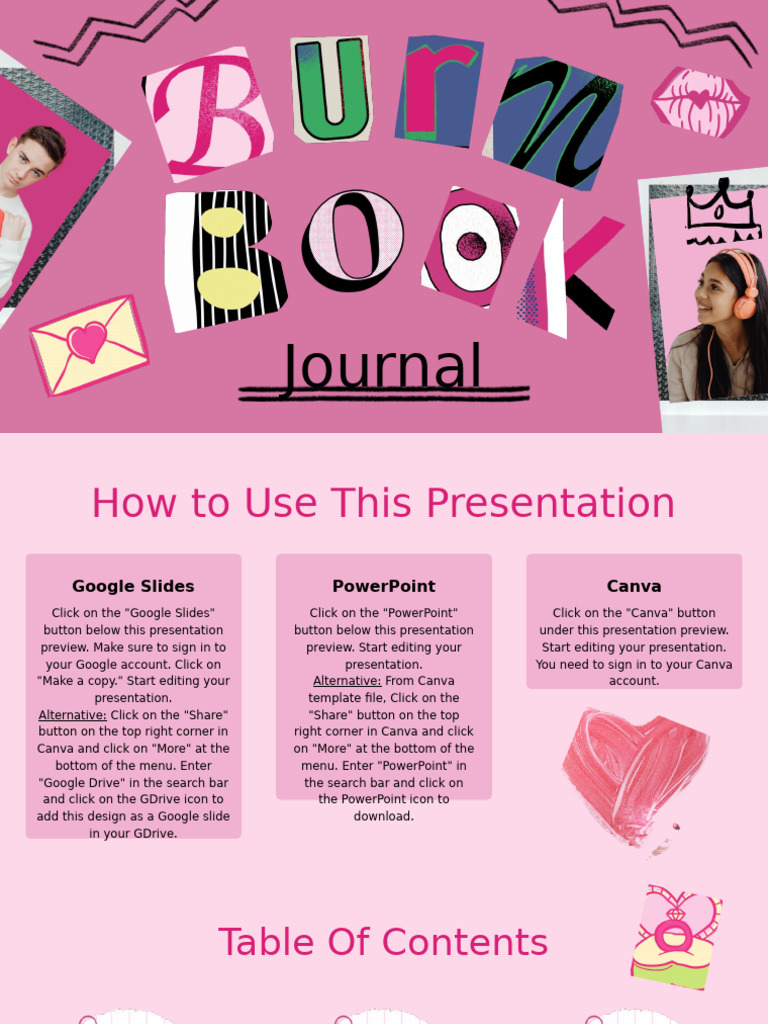 Doodle Cutouts Burn Book Journal | PDF | Alphabet Inc. | Software