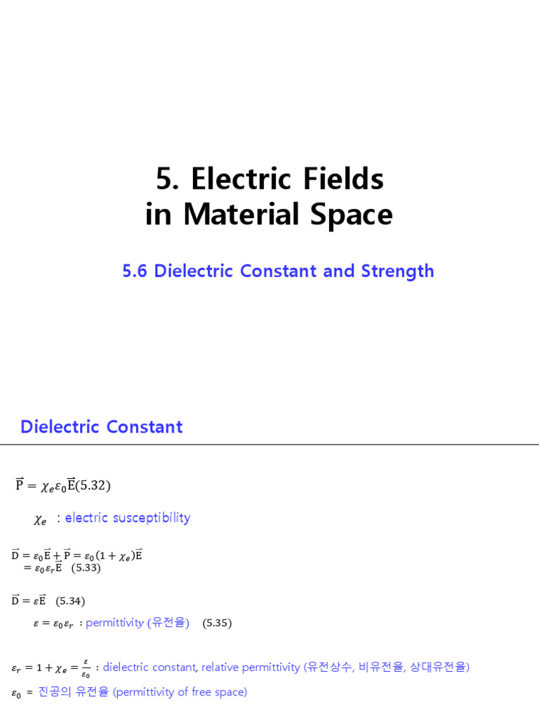 Dielectric Constant | PDF