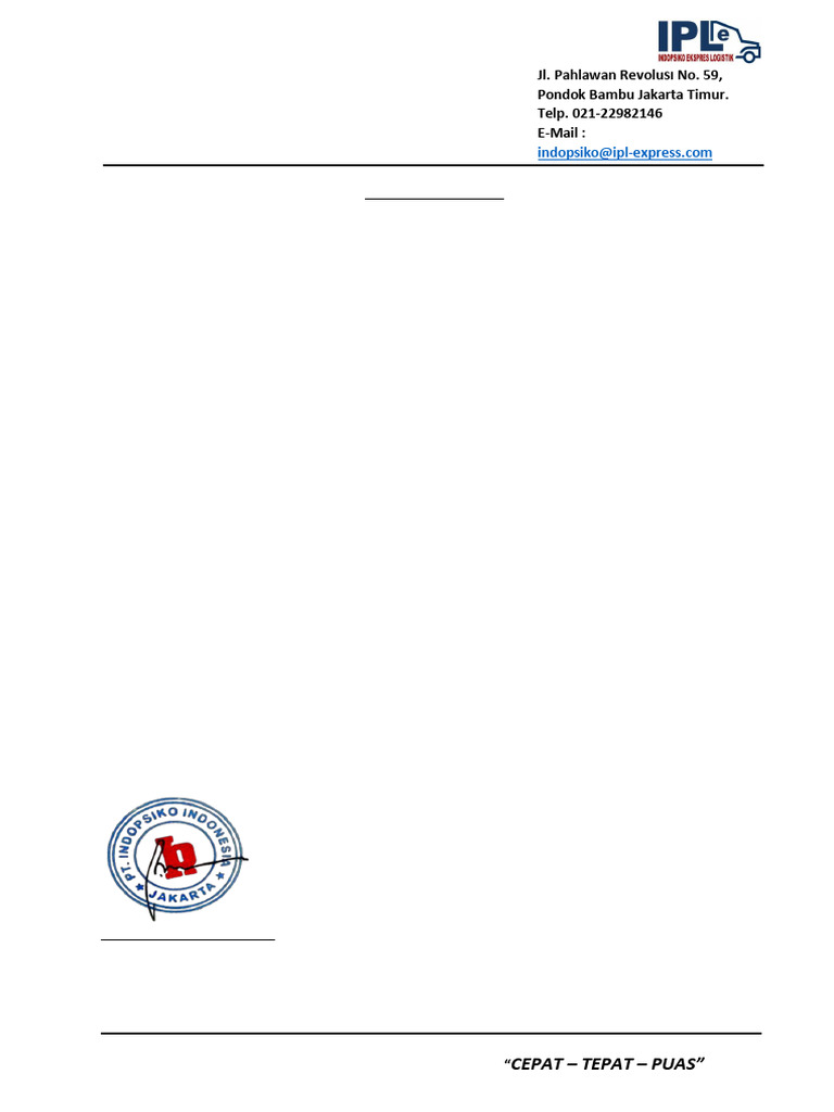 Surat Tugas Pic Ipl | PDF