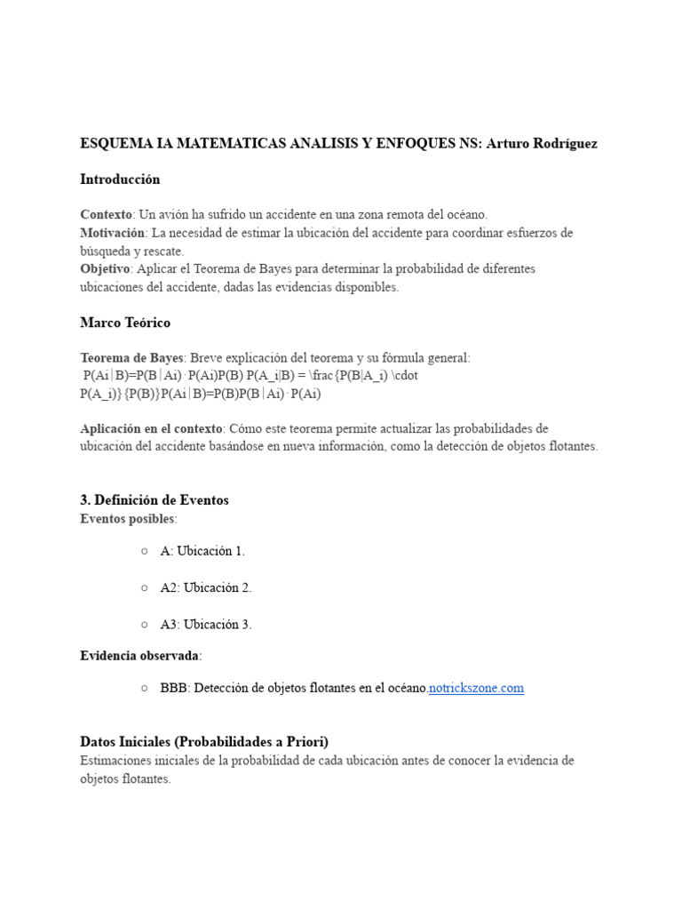 Esquema | PDF | Probabilidad | Teorema
