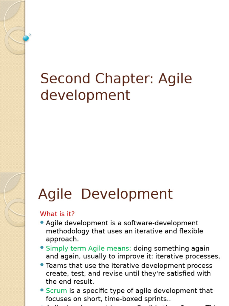 Second Chapter. Agile Development | PDF | Agile Software Development ...