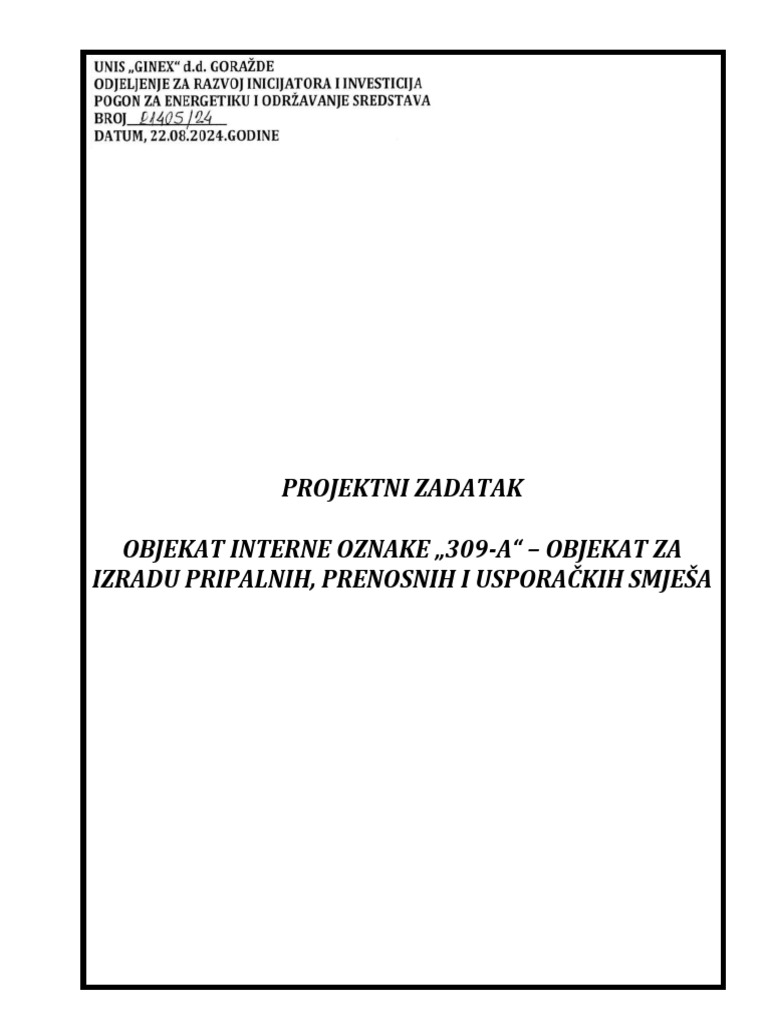 Projektni Zadatak 309-A Ispravka | PDF