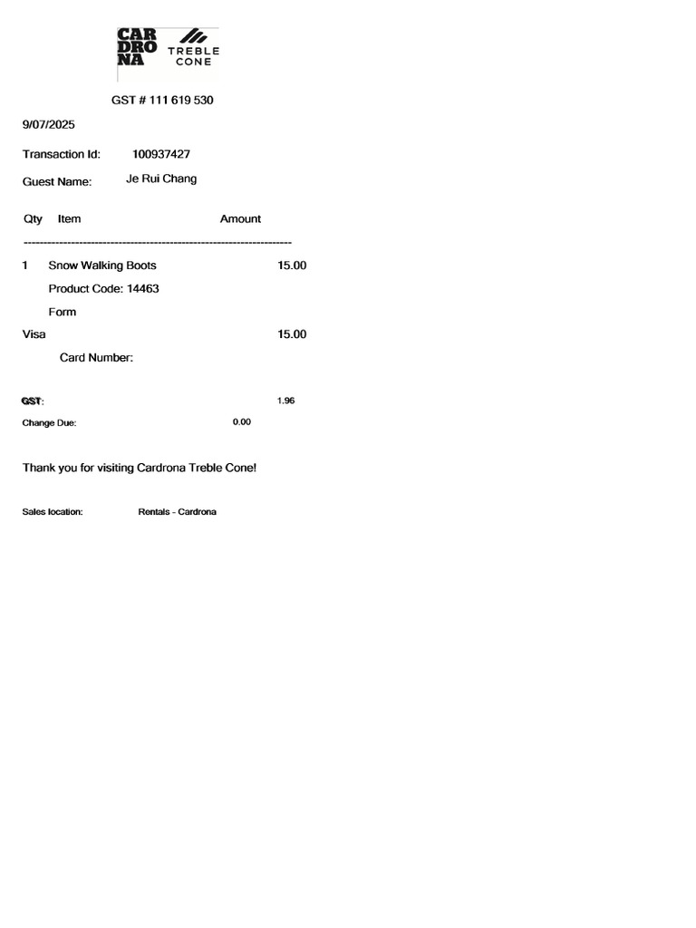 Sales Receipt | PDF