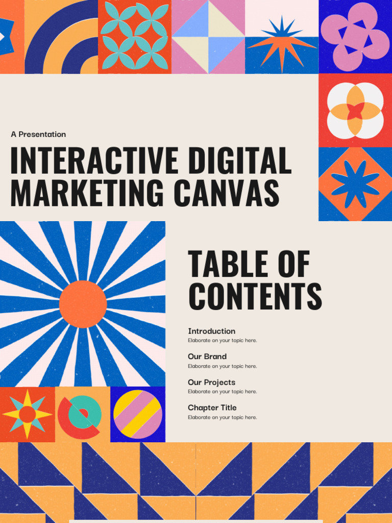 Interactive Digital Marketing Canvas | PDF