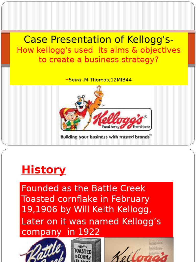 Case Presentation of Kellogg's | PDF | Brand