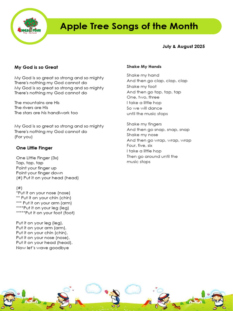 1 - Songs of The Month - July & August 2025 | PDF
