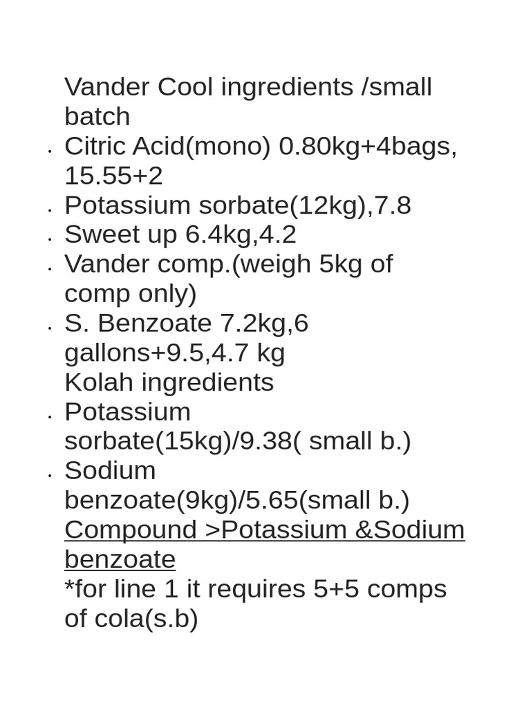 Multipac Syrup Room 231010 215258 | PDF | Food Ingredients | Chemical ...
