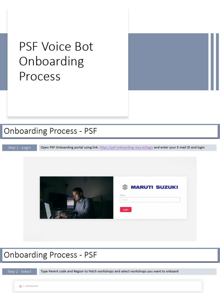 PSF Bot Onboarding | PDF