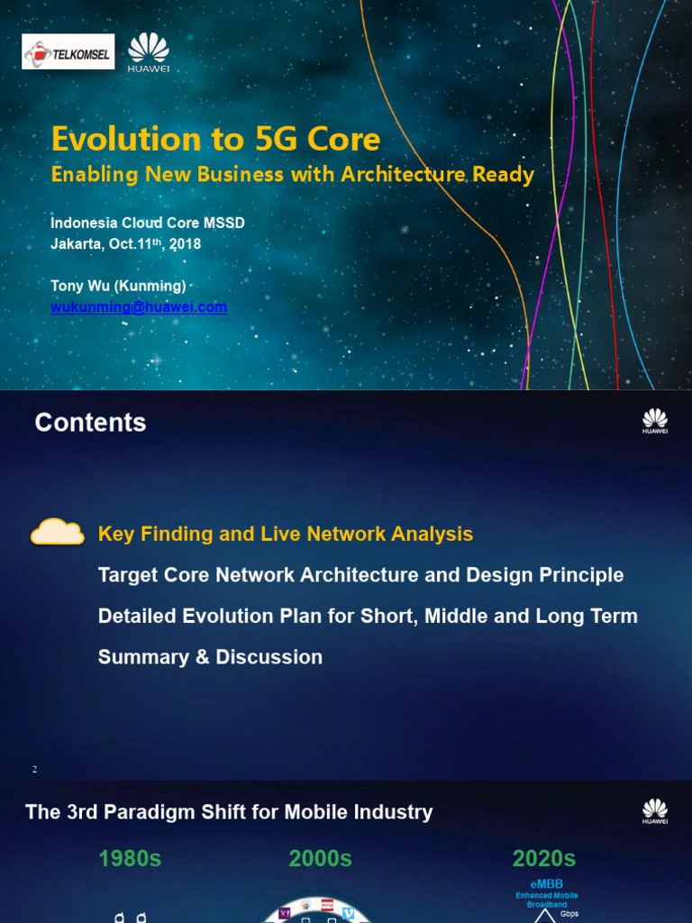 Evolution to 5G Core, Enabling New Business for Telkomsel | PDF | 3 G ...