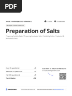 Preparation of Salts | PDF | Solubility | Precipitation (Chemistry)