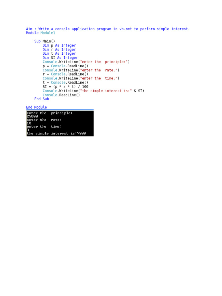 Simple Intrest | PDF