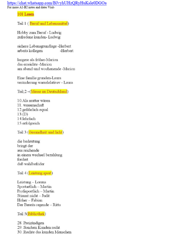 b2 Lesen Code New | PDF