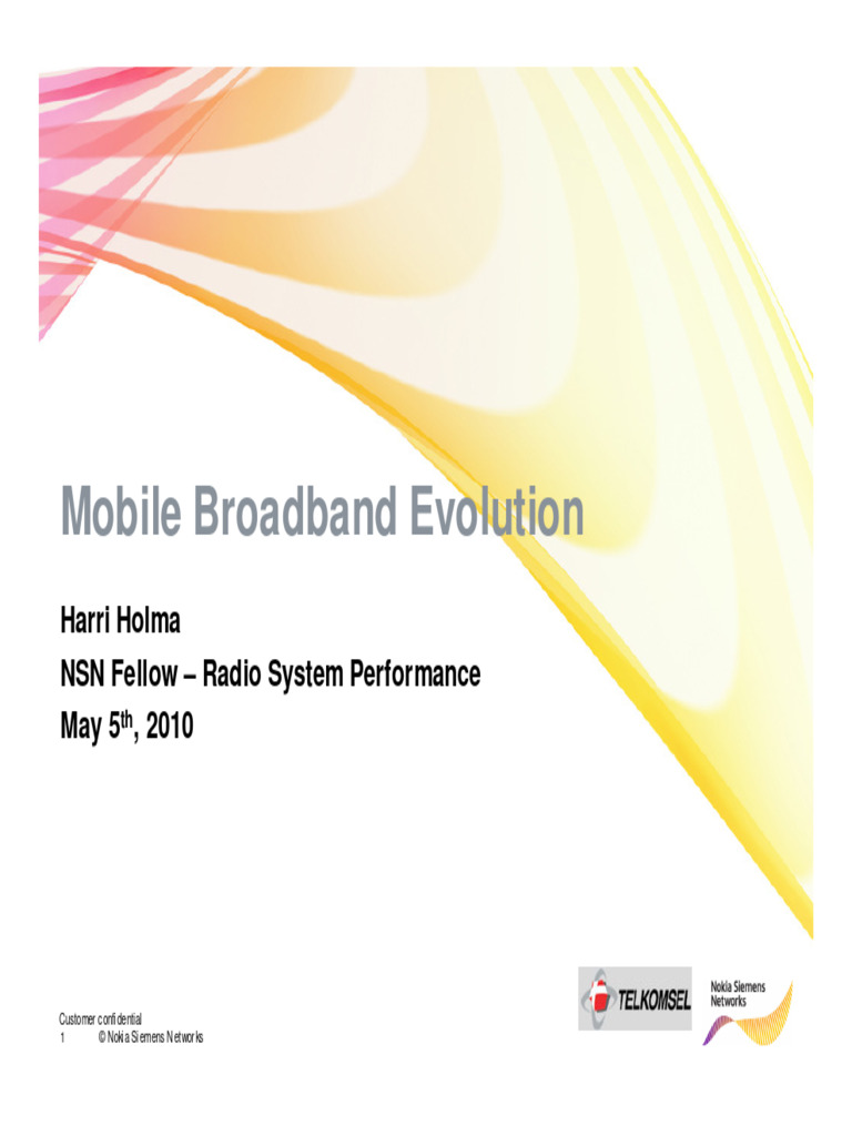 Mobile Broadband Evolution 100505E | PDF | High Speed Packet Access ...