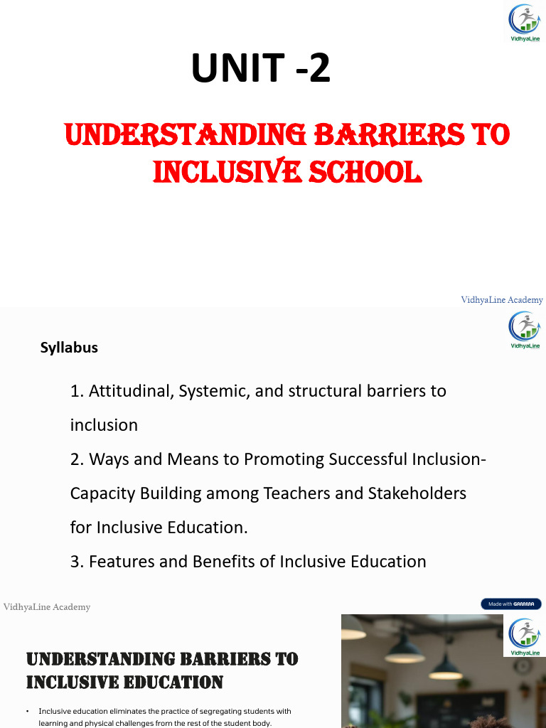 Barriers to Inclusive Education Explained | PDF | Inclusion (Education ...