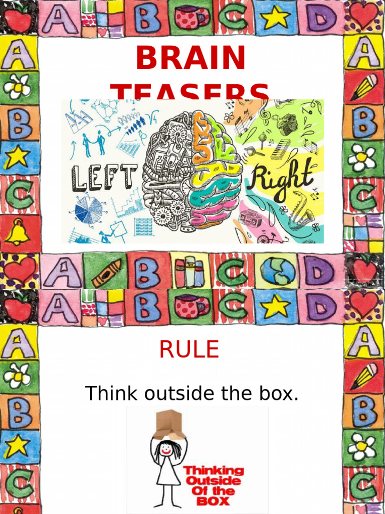 Brain-Teasers Cue Card Only | PDF