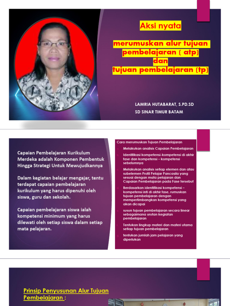 Aksi Nyata Cara Menyusun TP Dan Atp | PDF