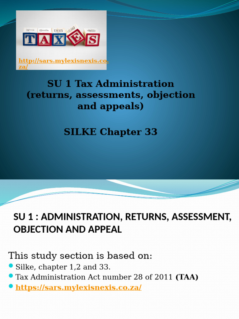 SU 1 Tax Administration 2023 | PDF | Taxes | Government Finances