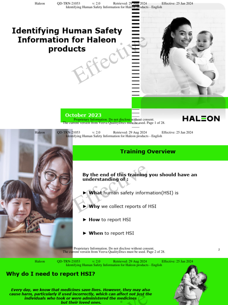 Human Safety Info Reporting for Haleon | PDF | Pharmacovigilance ...