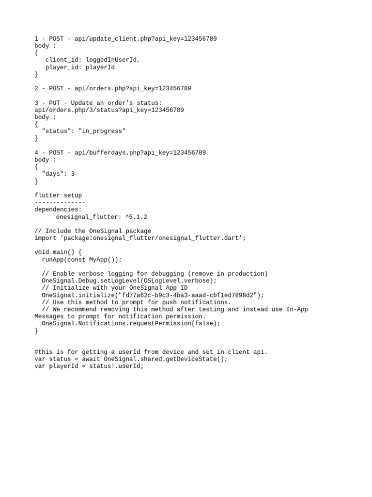 Notification Implementation | PDF