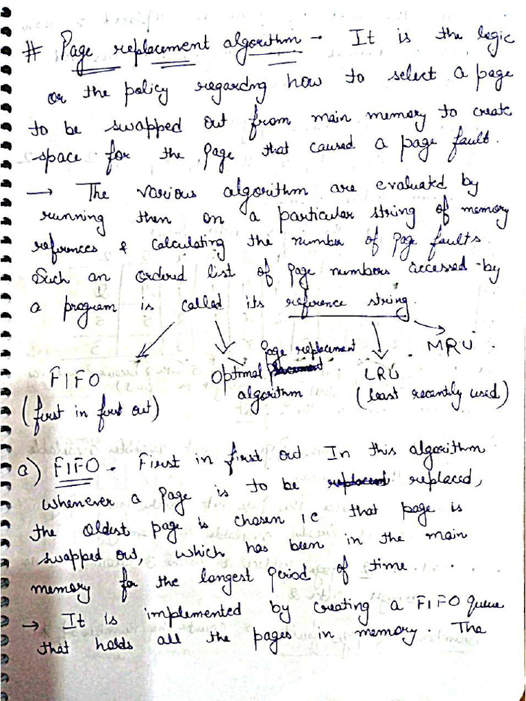 Page Replacement Algo | PDF