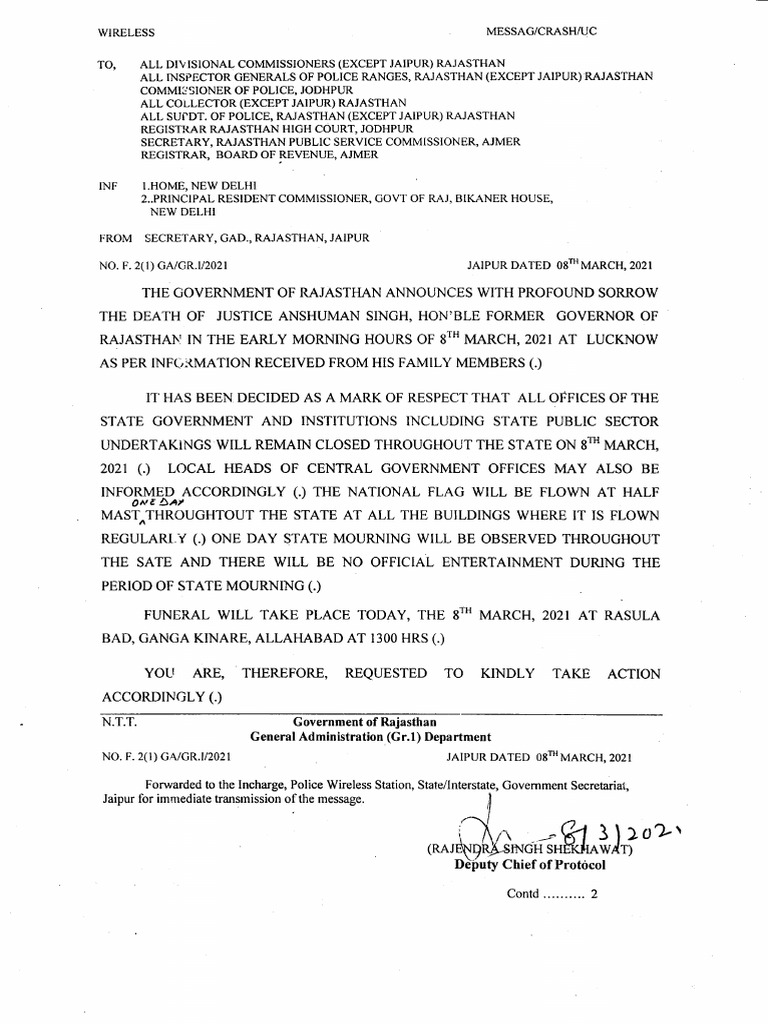 Leave Circular Protocol 08032021 | PDF