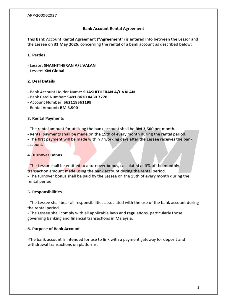 Shashitheran Al Valan - MBB | PDF | Lease | Banks