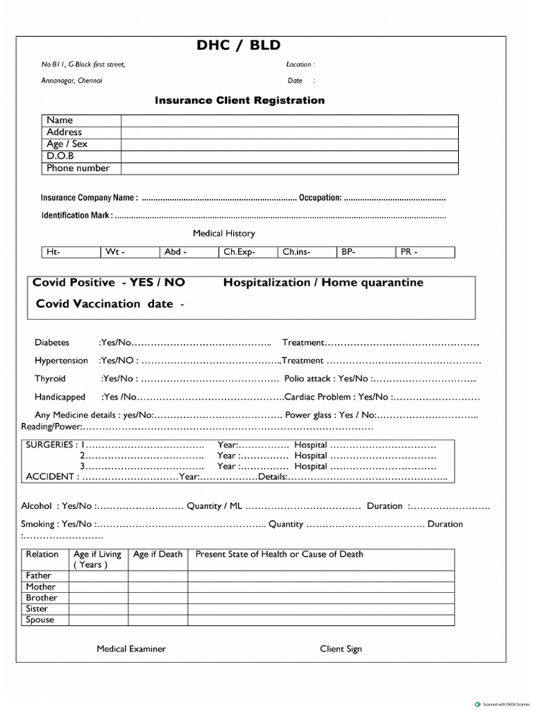 Client Registration Form (2) - 1 | PDF
