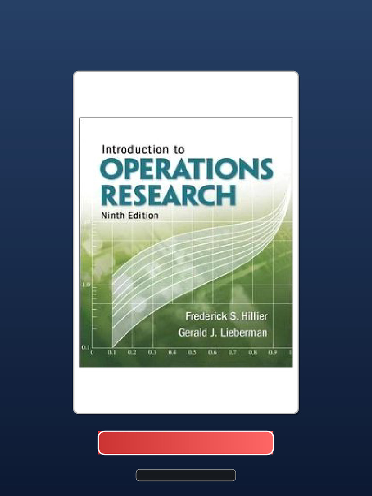 Introduction To Operations Research Hillier Lieberman 9th Edition Ebook ...