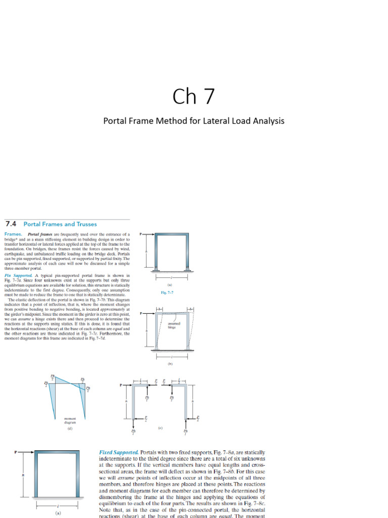 C 7 - Portal Frame Methods | PDF
