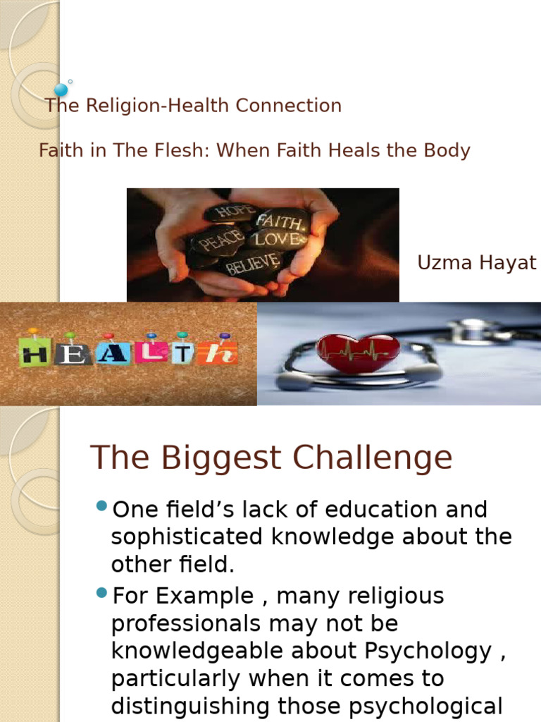 Religion and Physical Health Uzma | PDF | Stress (Biology) | Social Support