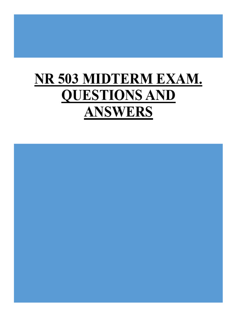 NR 503 Population Health, Epidemiology & Statistical Principles | PDF | Infection | Coronary ...