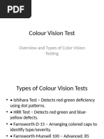 HRR Colour Vision Test Overview | PDF