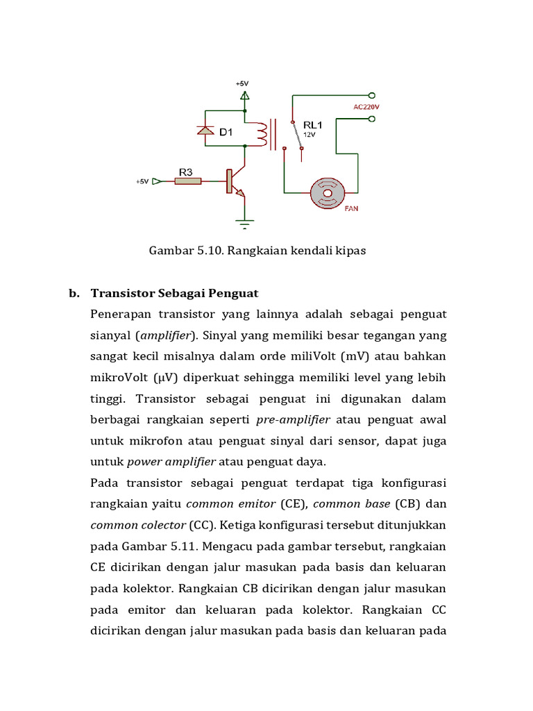 Transistor sebagai Penguat Arus DC | PDF