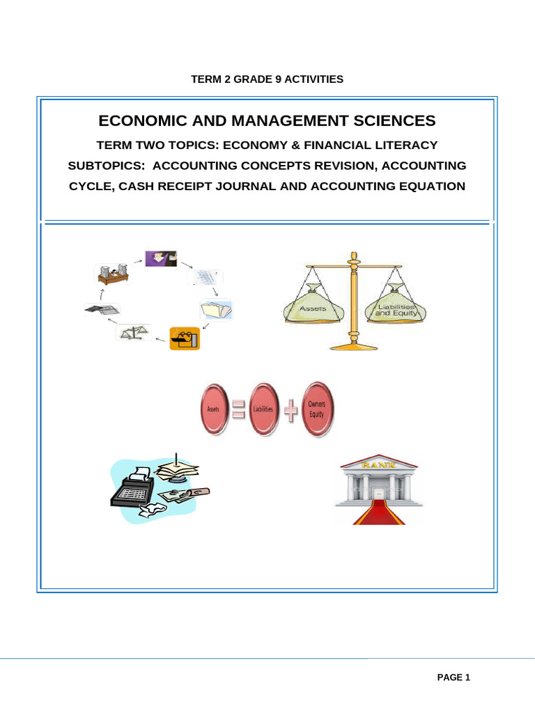 Term 2 Grade 8 Fin Lit Activities | PDF | Money | Business