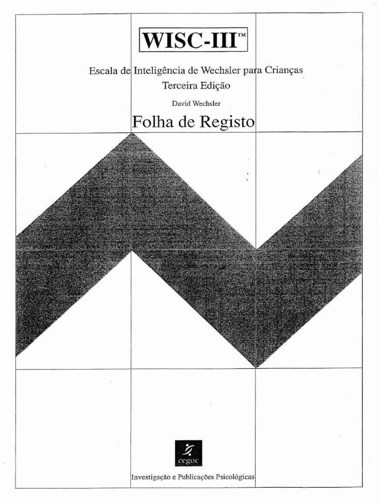 Folha de Registo WISC III | PDF