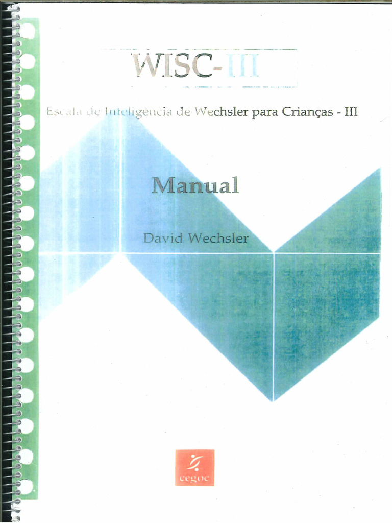 Manual Wisc III | PDF