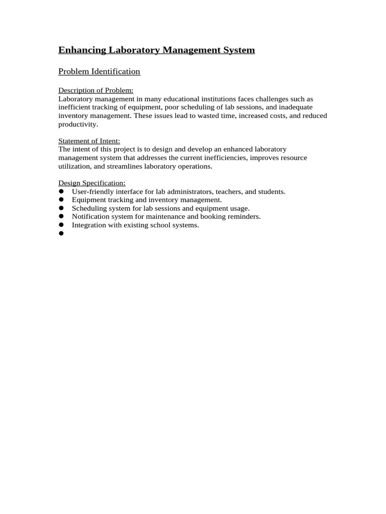 Enhancing Laboratory Management System | PDF | Web Application | Usability